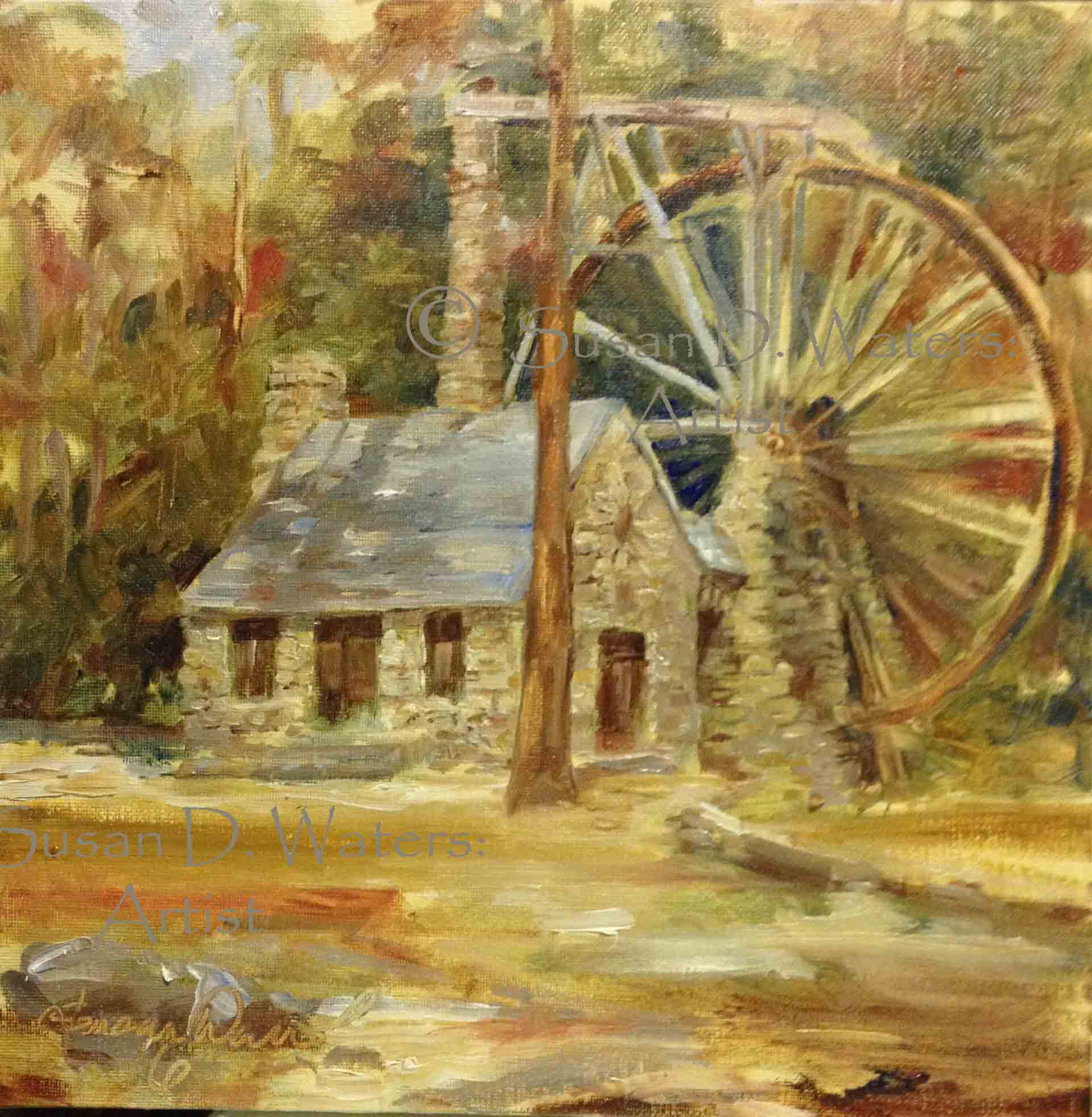 Water-Wheel-Berry-College,-Susan-Waters – Susan D. Waters: Artist