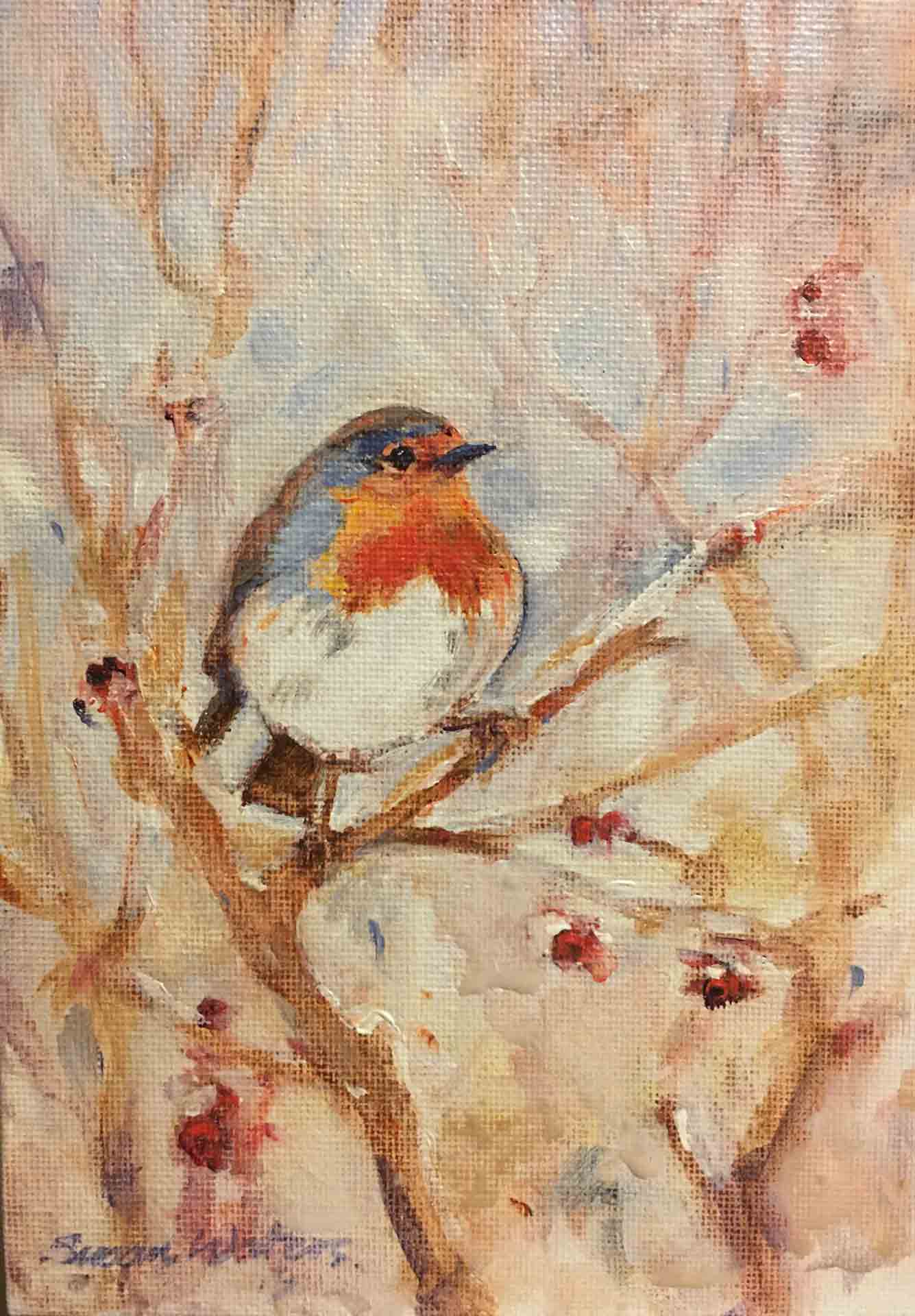 European Robin – Susan D. Waters: Artist