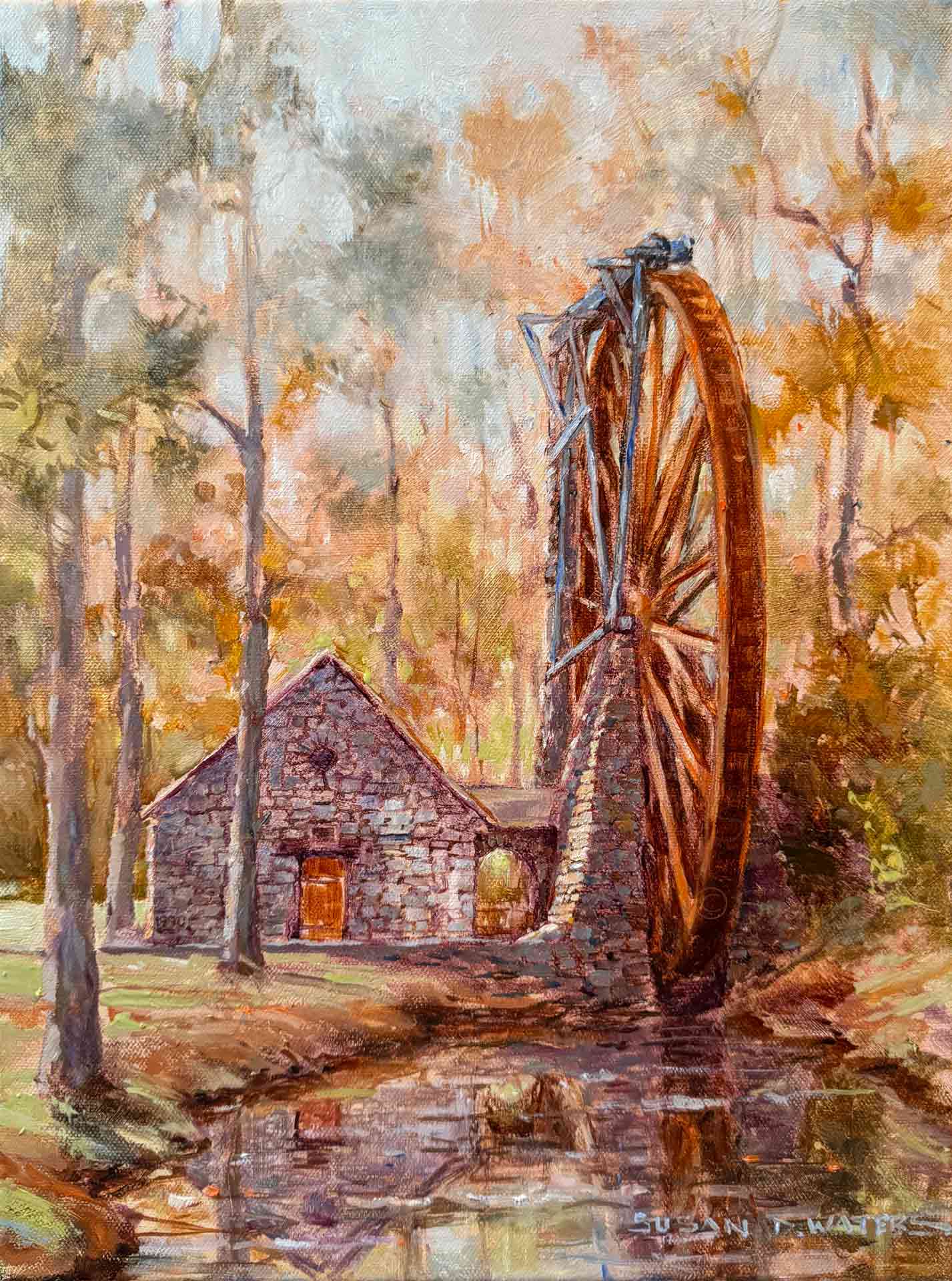 Water Wheel, Berry College – Susan D. Waters: Artist